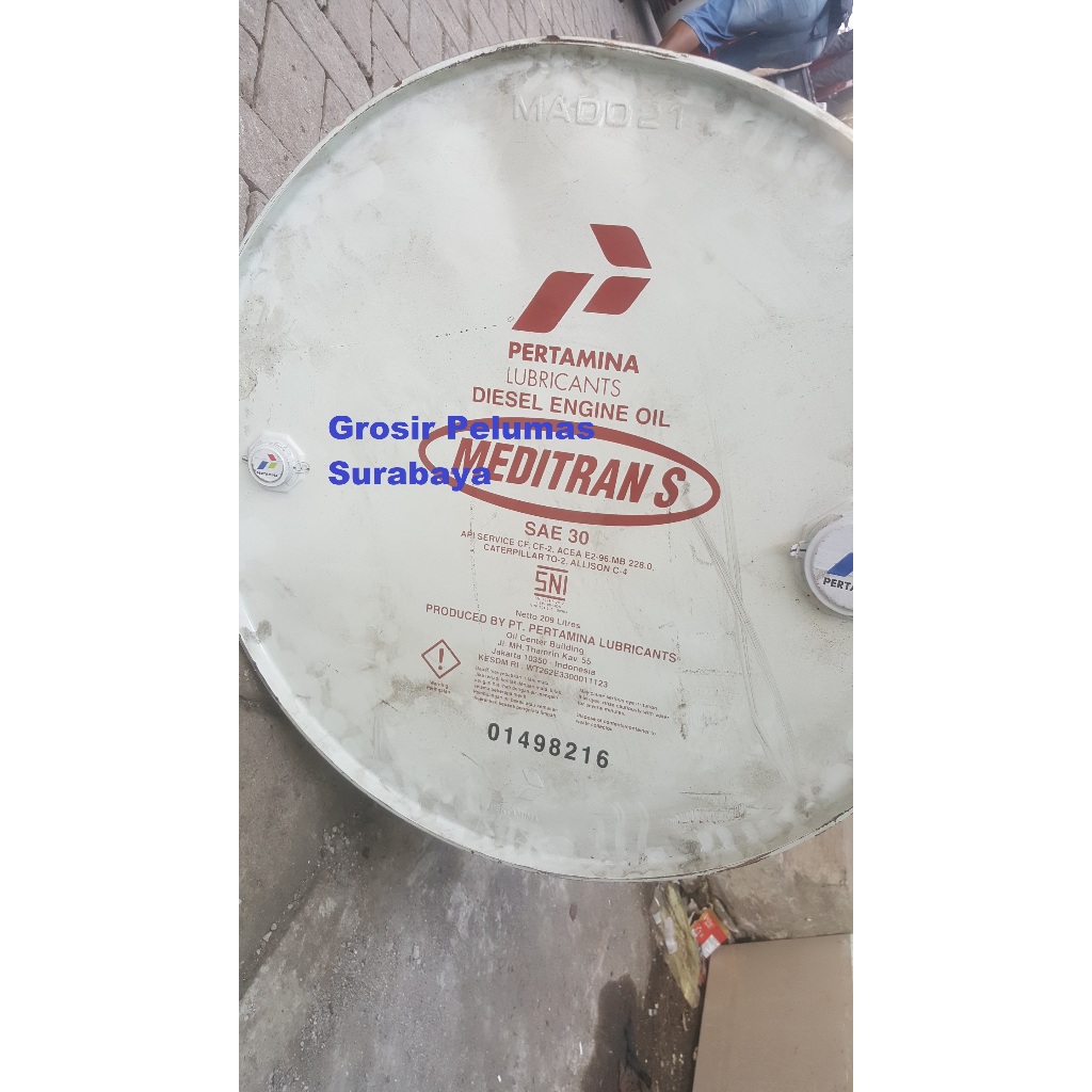 Jual Original Pertamina Meditran S 30 S30 sae 30 diesel engine oil DRUM ...