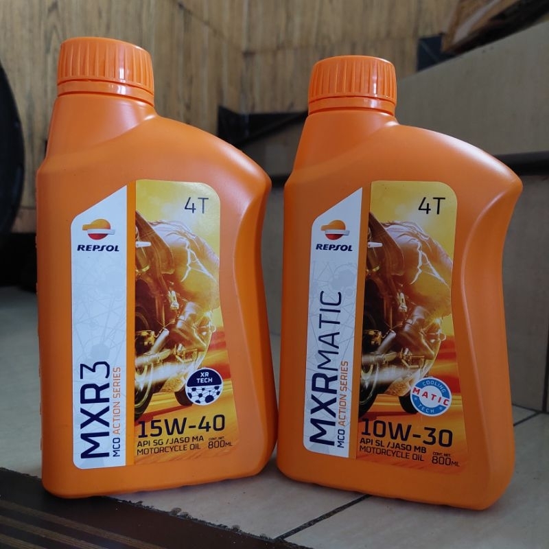 Jual OLI REPSOL MX3 MX 3 MXR MATIC BEBEK 800 ML | Shopee Indonesia