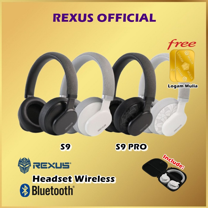 Jual Rexus S9 Wireless Bluetooth Headphone Headset S 9 S9 Pro S9Pro | Shopee Indonesia