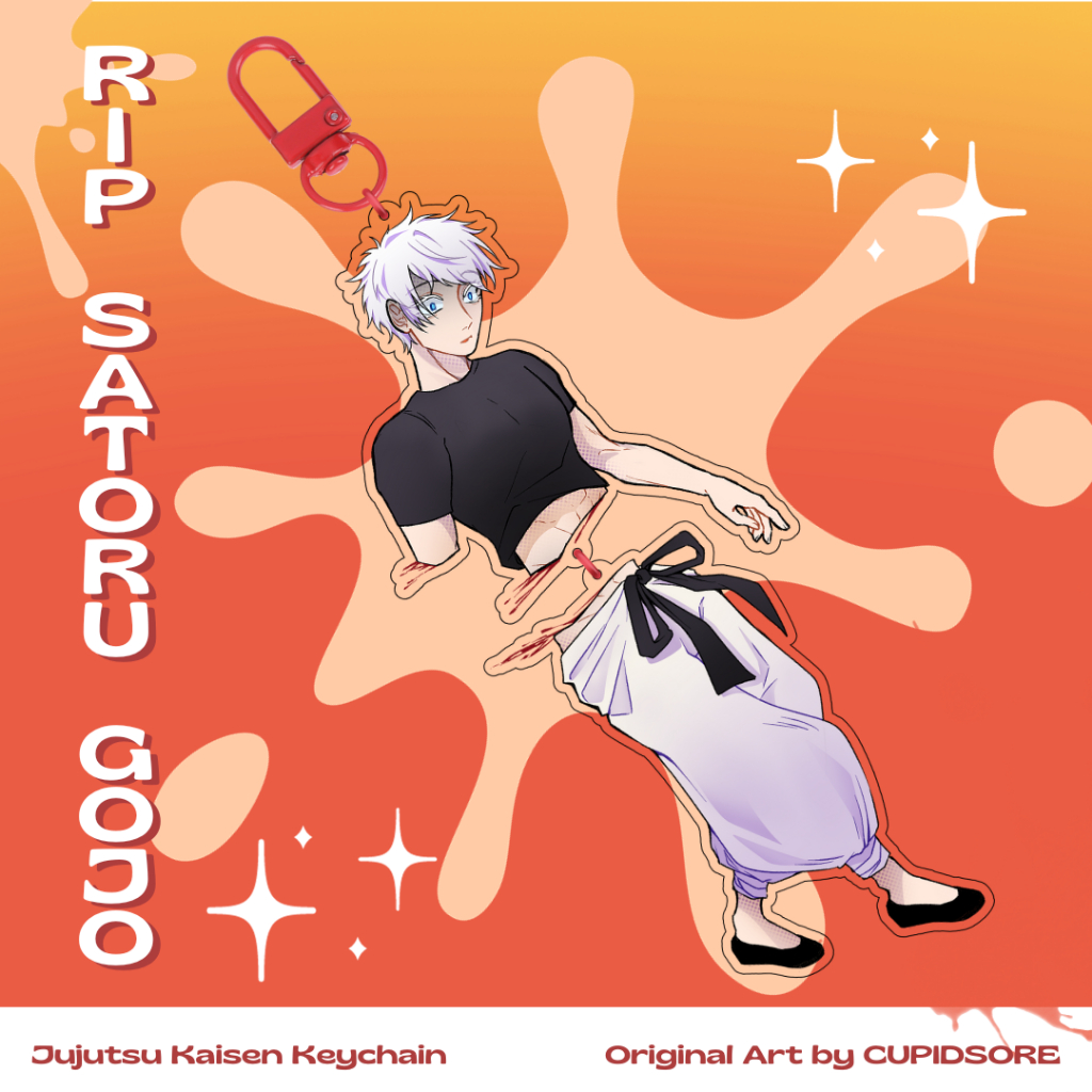 Jual RIP Satoru Gojo Linked Keychain | Shopee Indonesia