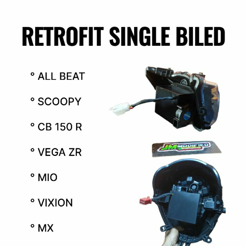 Jual Retrofit Single Biled + Reflektor | Shopee Indonesia