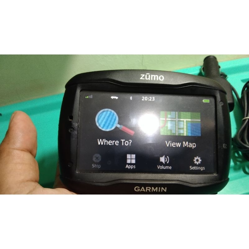 Jual GPS Motor Garmin Zumo 350LM second Normal Baterai Awet Map Update ...
