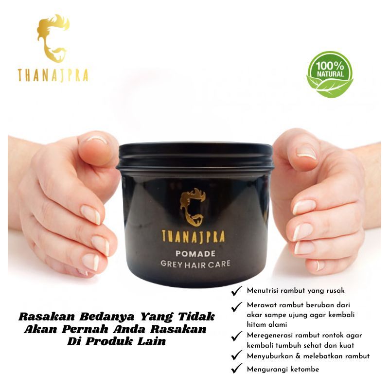 Jual Pomade Minyak Rambut Pria Thanajpra Pomade Oil Based 150gr ...