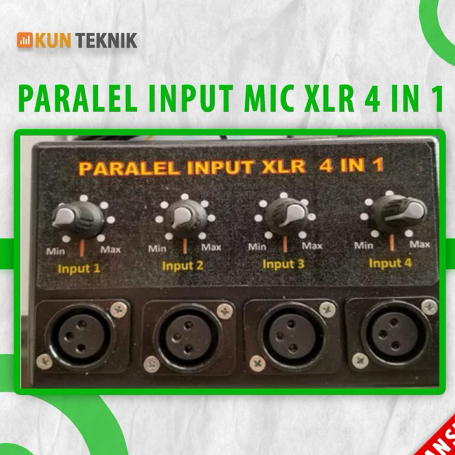 Jual PARALEL INPUT MIC XLR 4 IN 1 | Shopee Indonesia