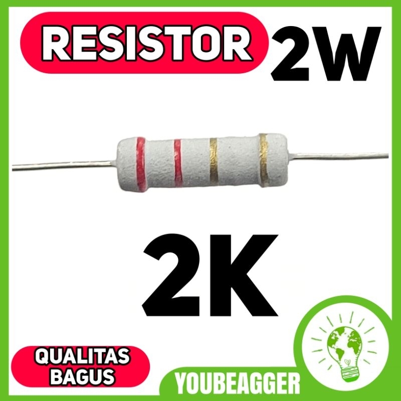Jual Resistor 2K 2W | Shopee Indonesia