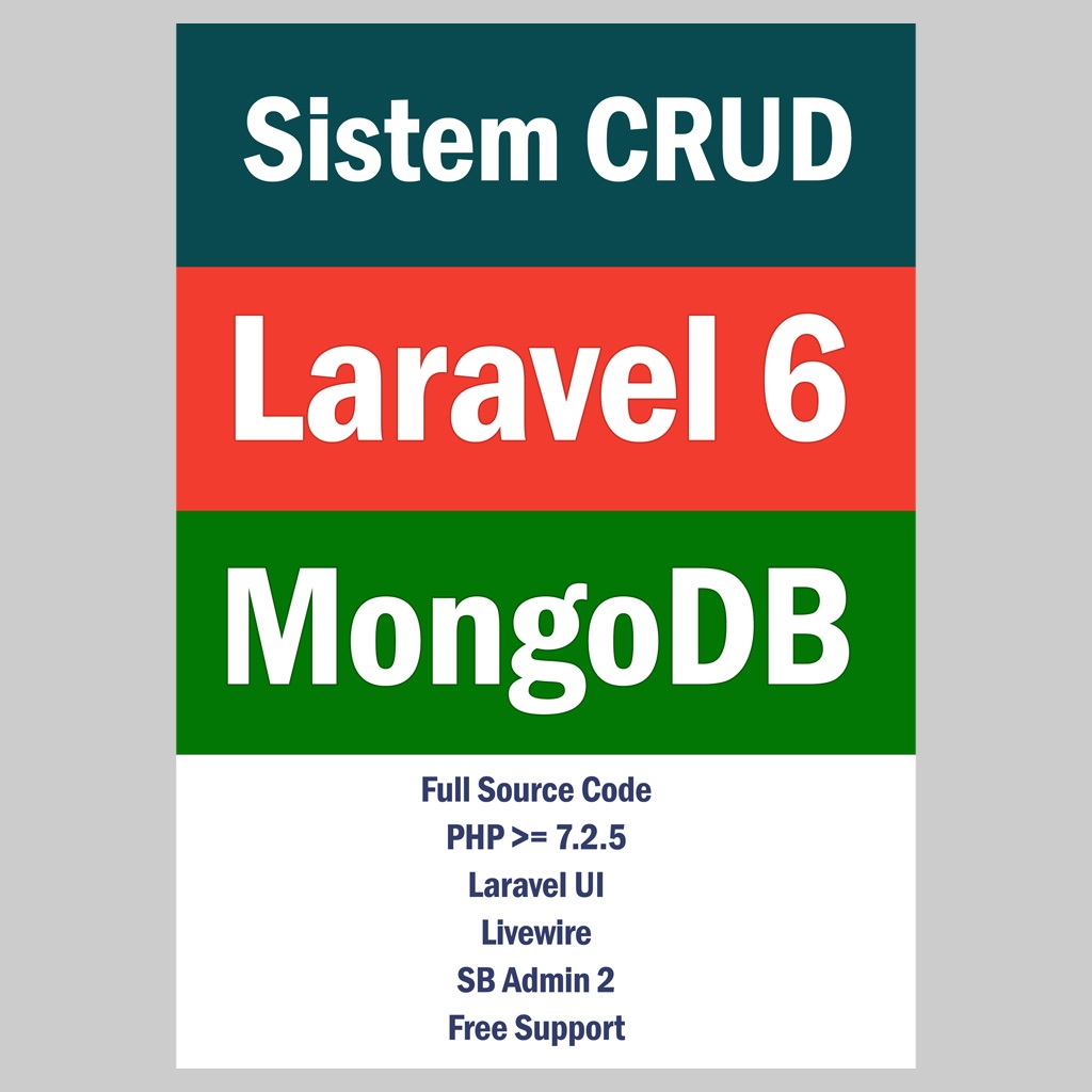 Jual Sistem CRUD Menggunakan Laravel 6 dan Database MongoDB | Shopee Indonesia