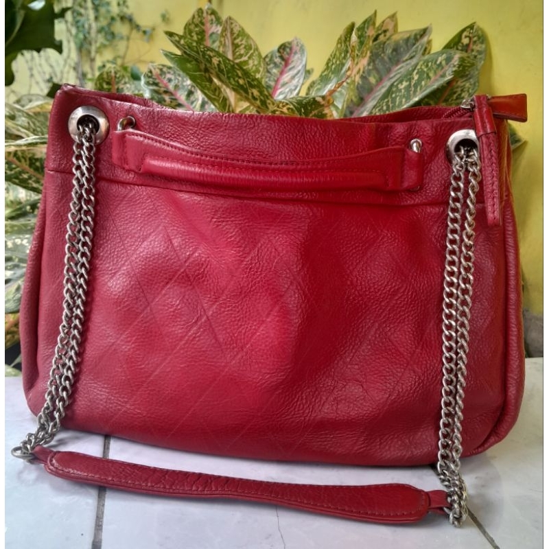 Jual Tas kulit asli wanita second bekas | Shopee Indonesia