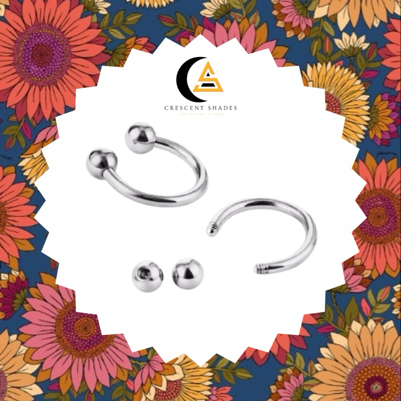 Jual Anting atau Piercing Tindik Keren Bentuk C / U Warna Silver Bisa ...