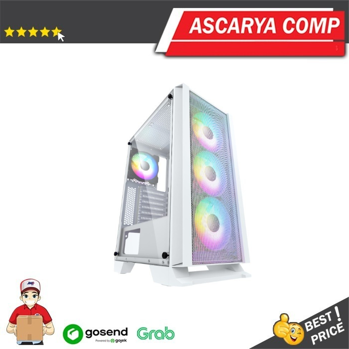 Jual INFINITY NEBULA V4 White Tempered Glass - ATX, mATX - Casing ...