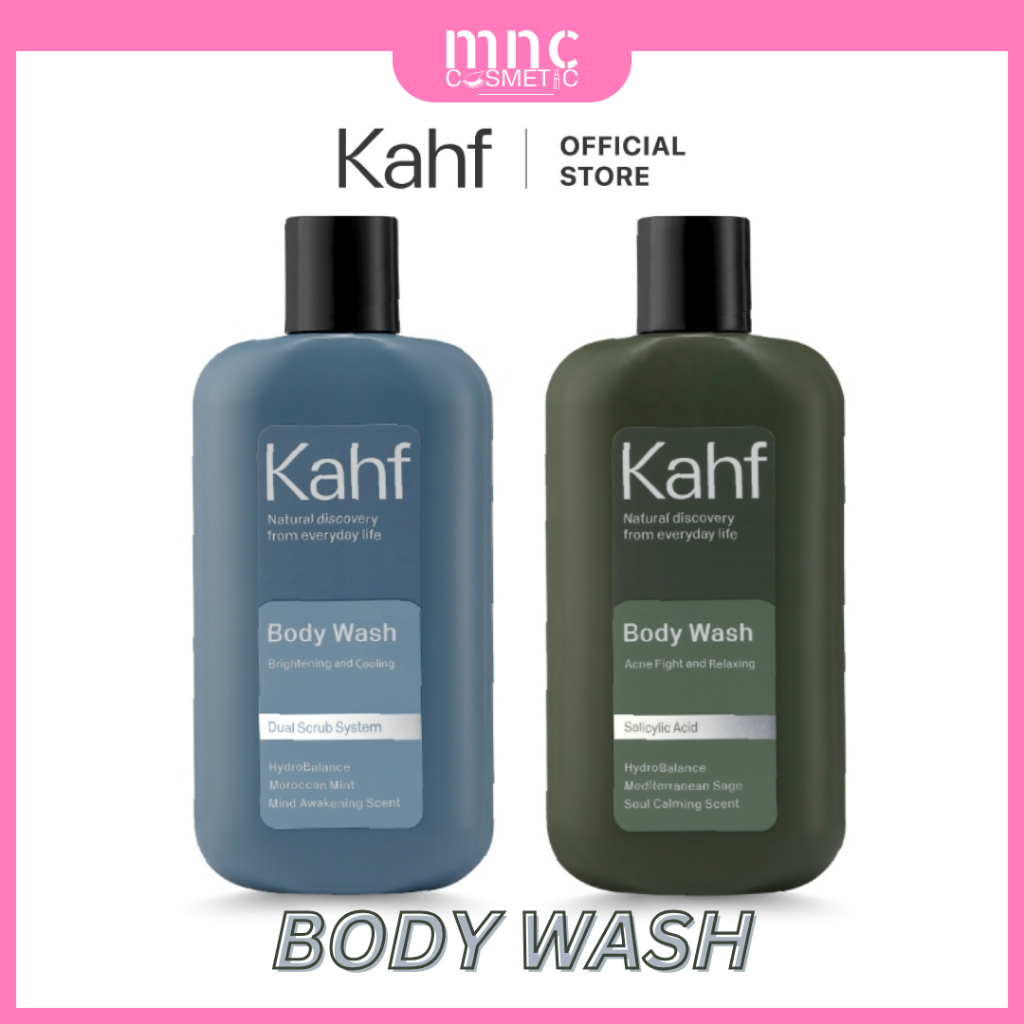 Jual KAHF Body Wash Brightening and Cooling | Body Wash Acne Fight and ...