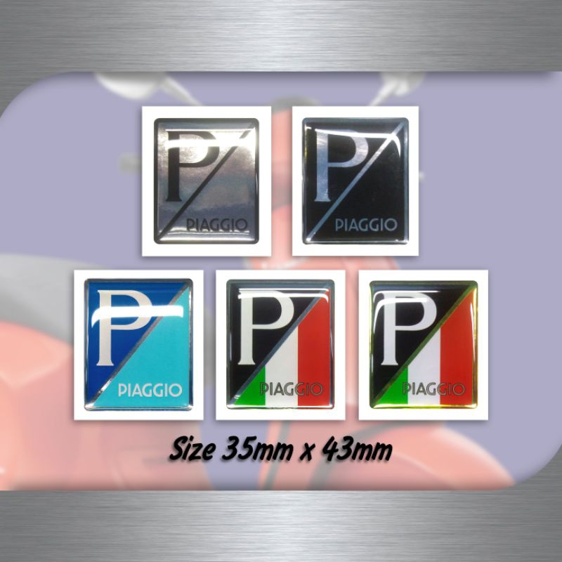 Jual Emblem Dasi Vespa Piaggio / Sticker Timbul Piaggio | Shopee Indonesia