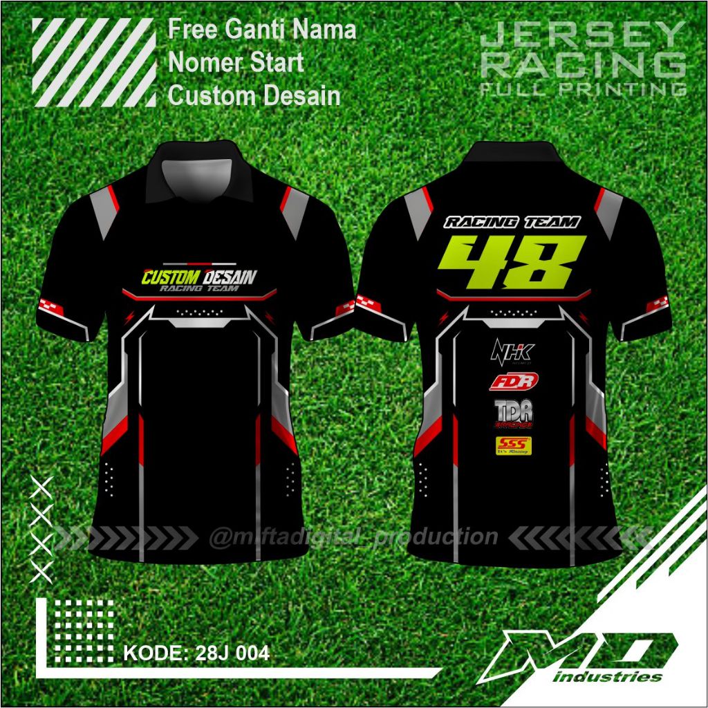 Jual Jersey Racing Printing - Baju Balap Printing KERAH - (Custom ...