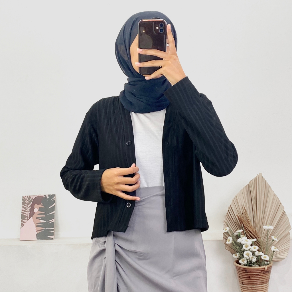 Jual VIRA CARDIGAN HORNET / CARDIGAN BASIC / LEA STORE | Shopee Indonesia