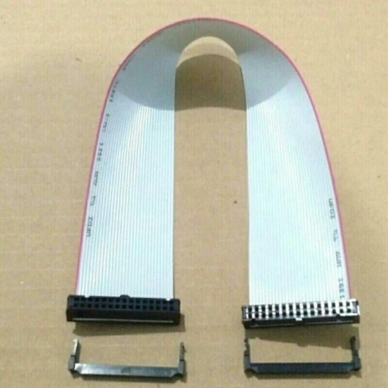 Jual 30cm Cable Data 30pin 30 pin Flat Cable + IDC Socket 30p Female to ...