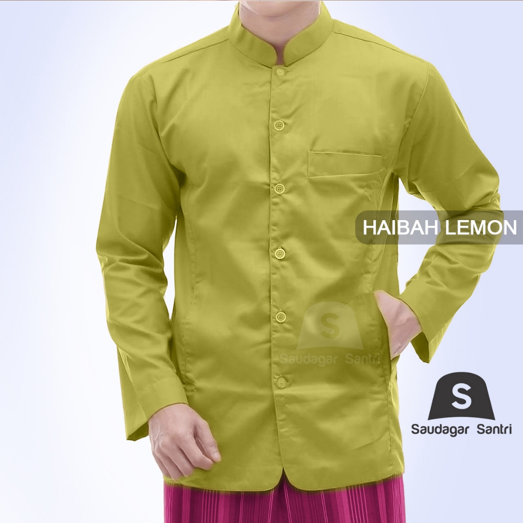 Jual BAJU KOKO HAIBAH MODEL AMMU / BAJU KOKO SAKU SAMPING / KOKO HAIBAH ...