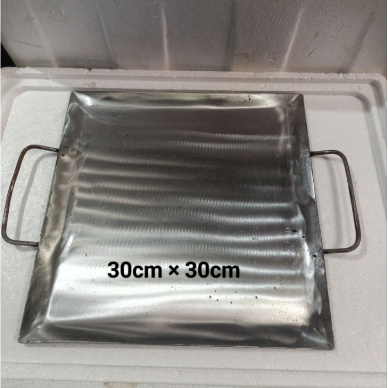 Jual Kuali Roti Bakar / Burger Bahan Plat besi ukuran 30×30cm | Shopee ...
