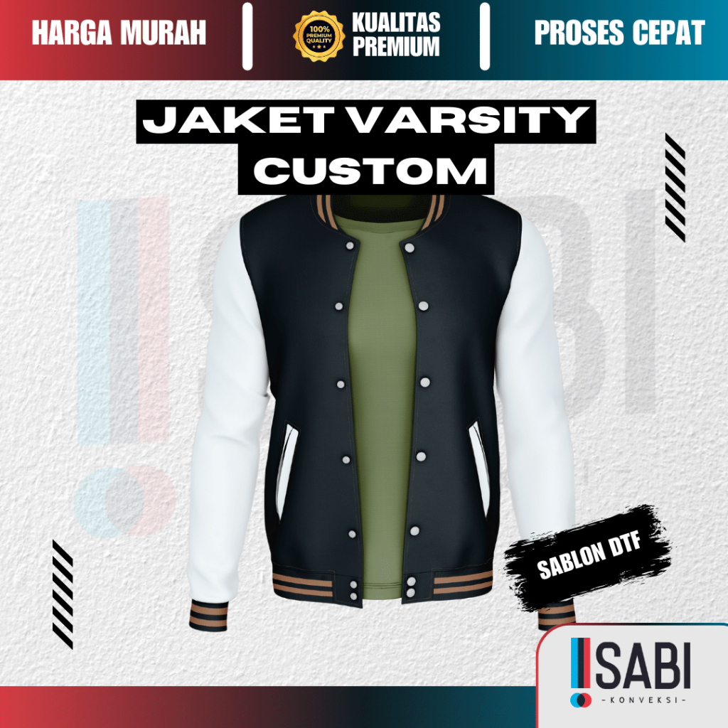 Jual JAKET VARSITY CUSTOM SABLON LUSINAN CUSTOM VARSITY JAKET BASEBALL ...