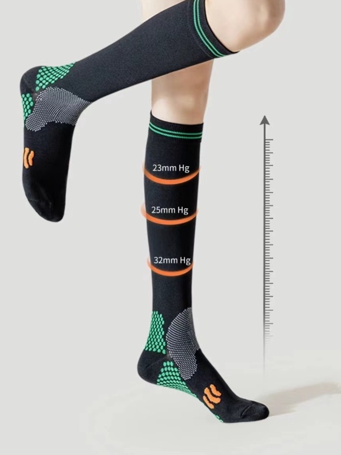 Jual OXY Compression Socks For Running Knee High / Kaus Kaki Kompresi ...