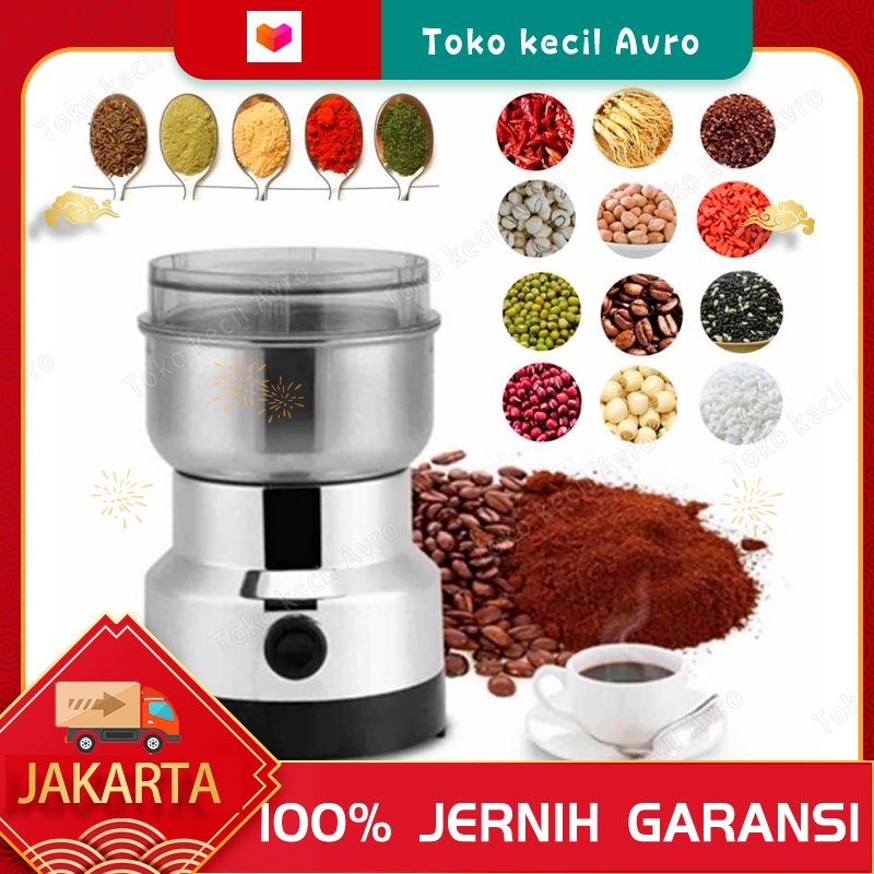 Jual Alat Penggiling Biji Kopi Elektrik Coffee Grinder Bahan Stainless ...