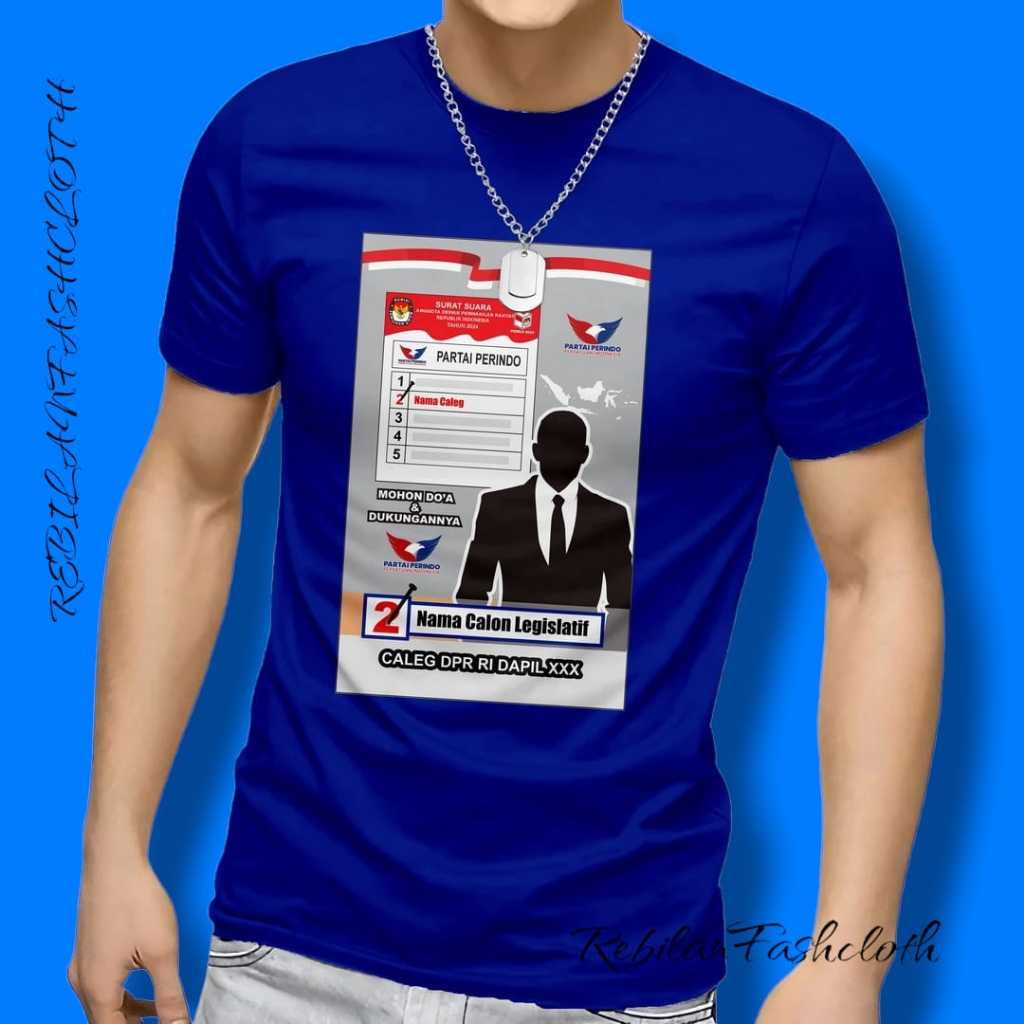 Jual Kaos CALEG Baju PARTAI PERINDO Baju Kampanye 2024 Free Gambar ...
