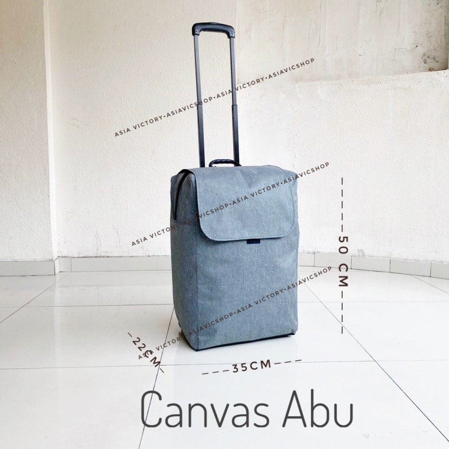 Jual Tas Travel Barang Belanja Roda Lipat Trolley Shopping Bag Reusable ...