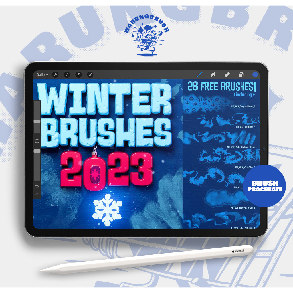 Jual Procreate Winter Brushes 2023 BP00468 | Shopee Indonesia