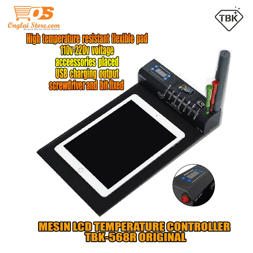 Jual Mesin pemanas pemisah LCD temperature controller TBK-568R Original ...