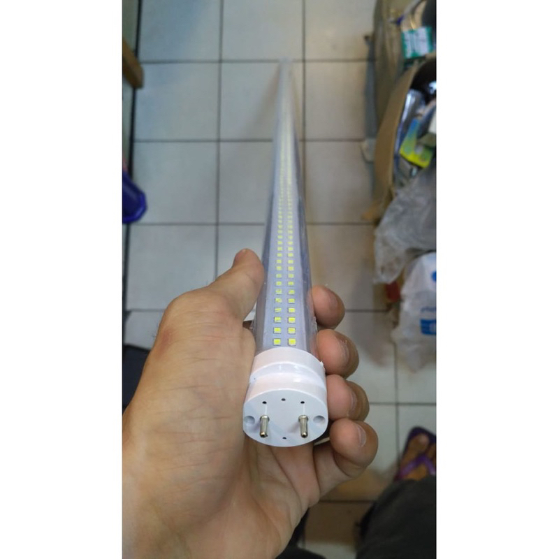 Jual Lampu tl t8 led tube 36W 36 Watt 2 Baris Pvc plastik 120cm ...