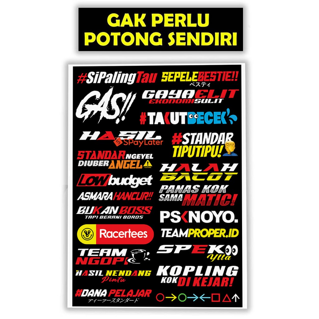 Jual Stiker Motor, Sticker Motor, Stiker Motor Keren, Stiker Racing ...