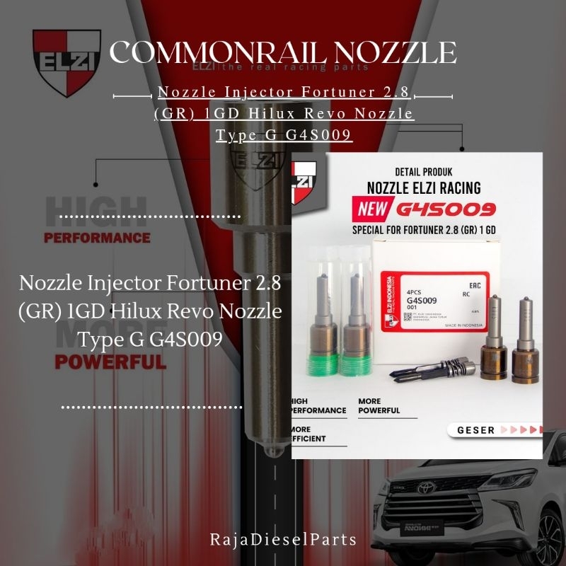 Jual Nozzle Injector Fortuner 2.8 (GR) 1GD Hilux Revo Nozzle Type G ...