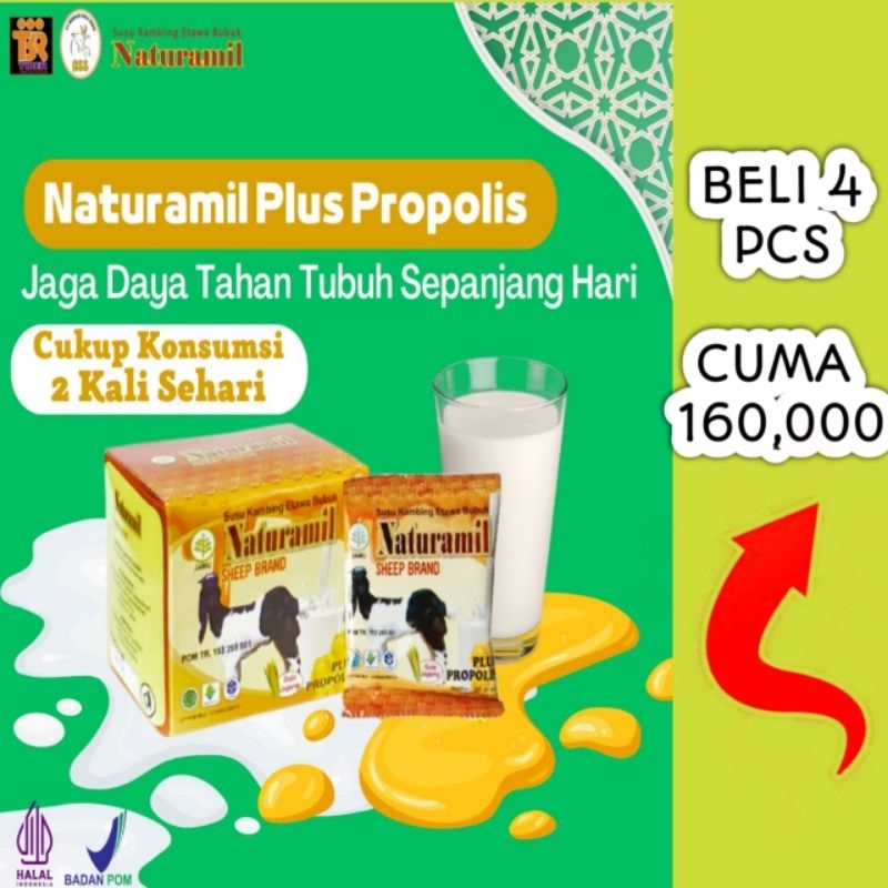 Jual Naturamil susu kambing plus Propolis (Expired 2025) | Shopee Indonesia