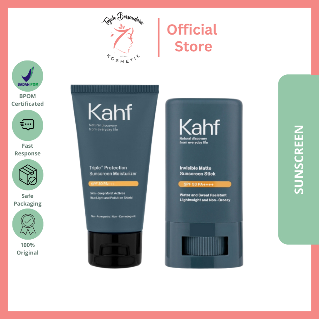 Jual Kahf Sunscreen Series | Triple Protection Sunscreen Moisturizer ...