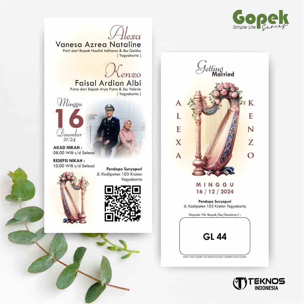 Jual UNDANGAN PERNIKAHAN MURAH CUSTOM - UNDANGAN PERNIKAHAN AESTHETIC GOPEK LITE COLOUR | Shopee ...