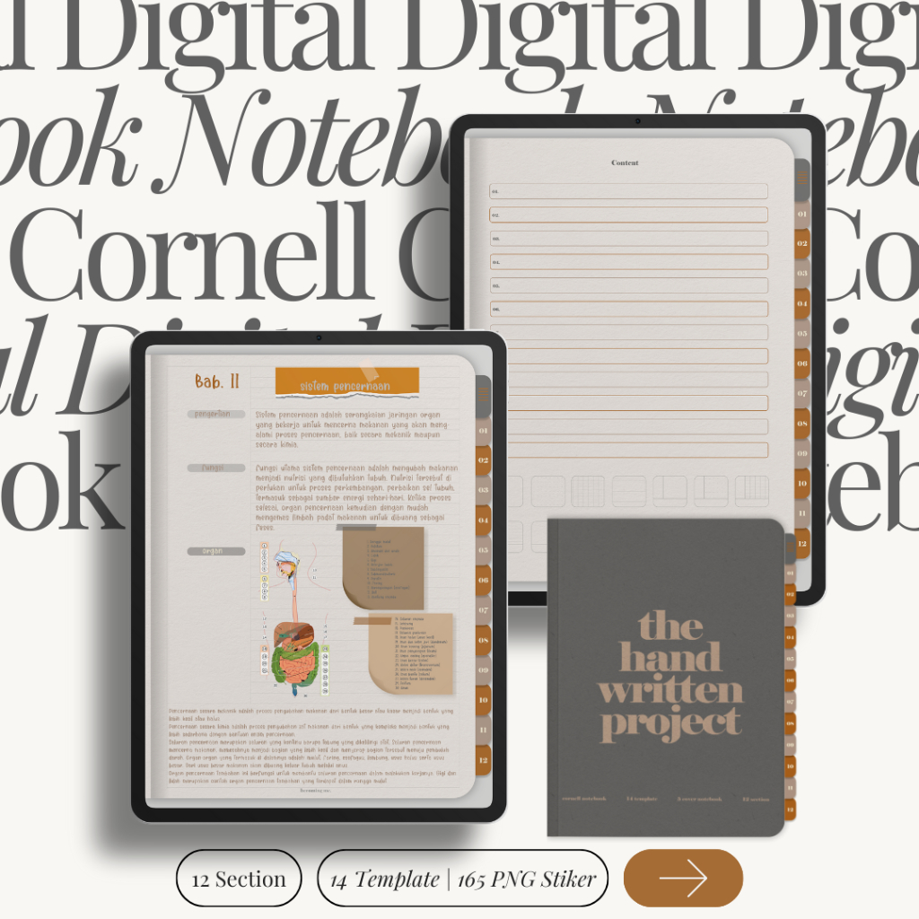 Jual Cornell Digital Notebook for Goodnotes Ipad Samsung Notes | Shopee ...