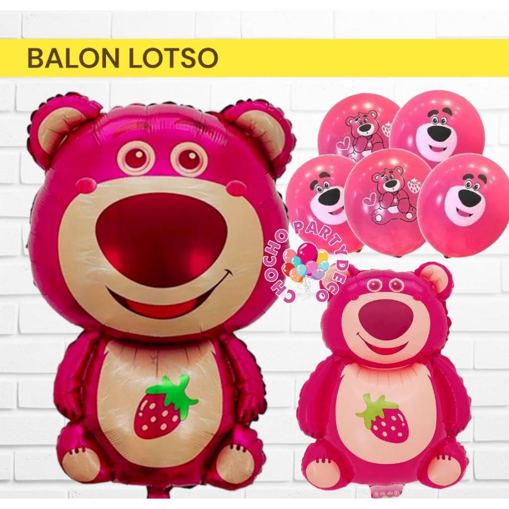 Jual Balon LOTSO / Balon Foil Lotso Beruang Pink | Shopee Indonesia