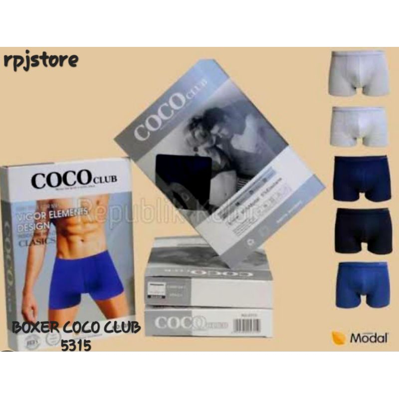 Jual BOXER COCO CLUB 5315 PRIA KARET KECIL | Shopee Indonesia