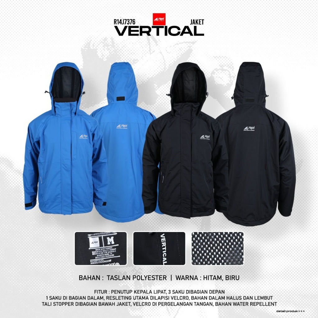 Jual Jaket Gunung Pria Vertical Arei Outdoorgear | Shopee Indonesia