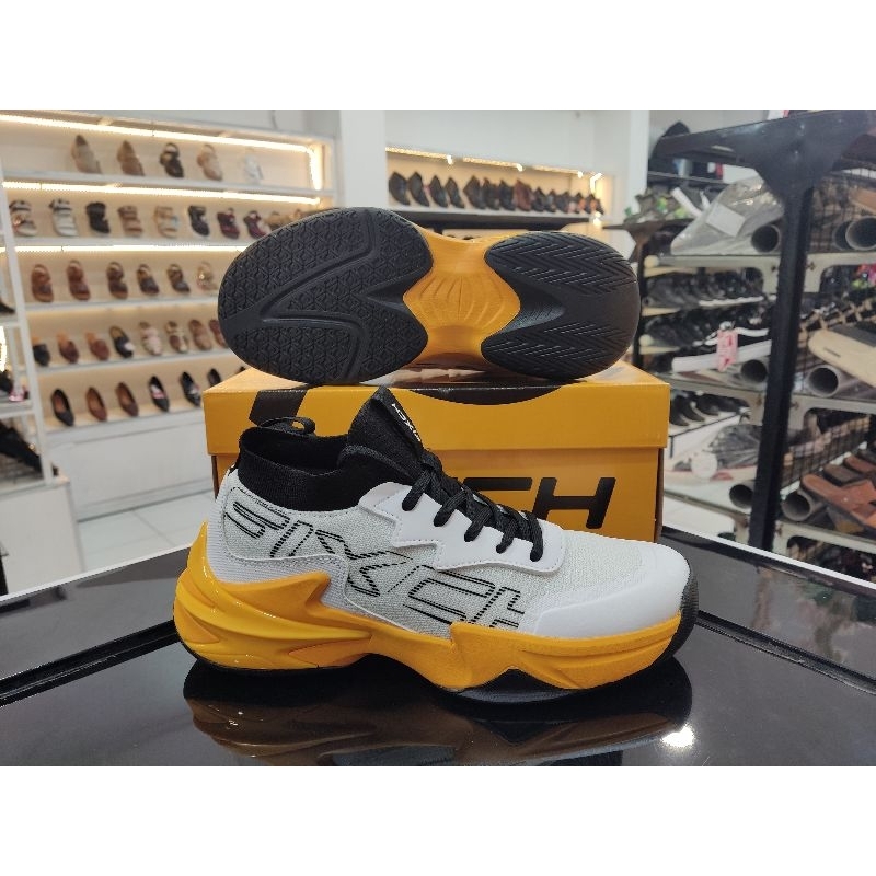 Jual [ORIGINAL] Sepatu Volley FIXCH | Impish | White T. Yellow Black ...