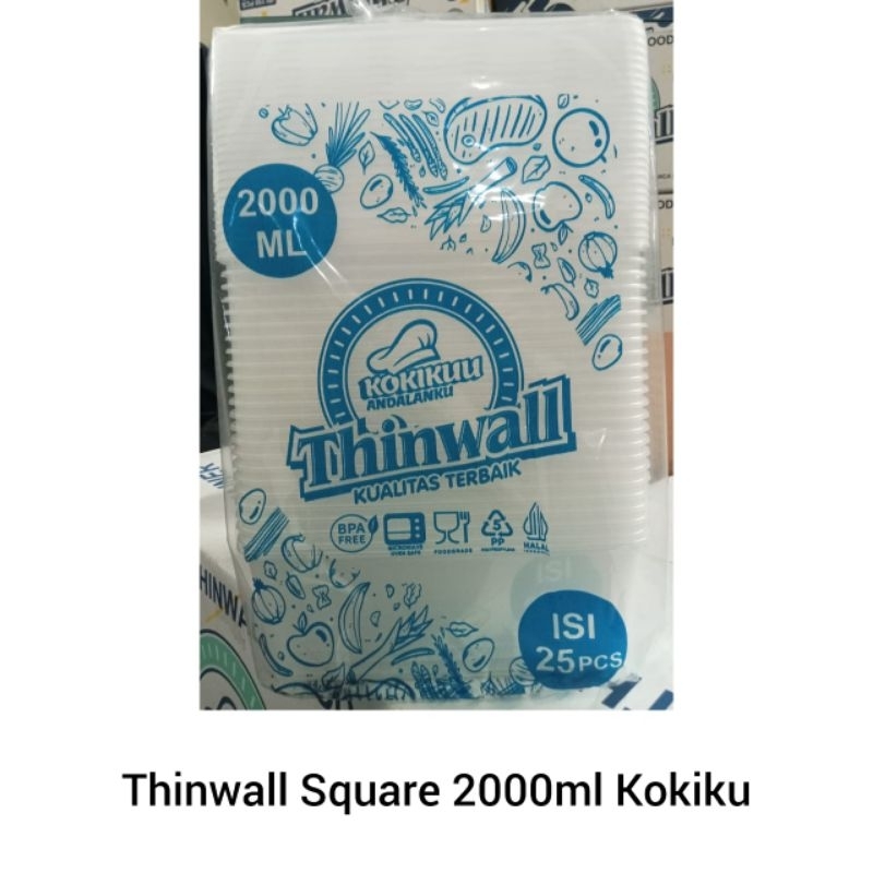 Jual thinwal 2000ml kokiku(25pcs) | Shopee Indonesia
