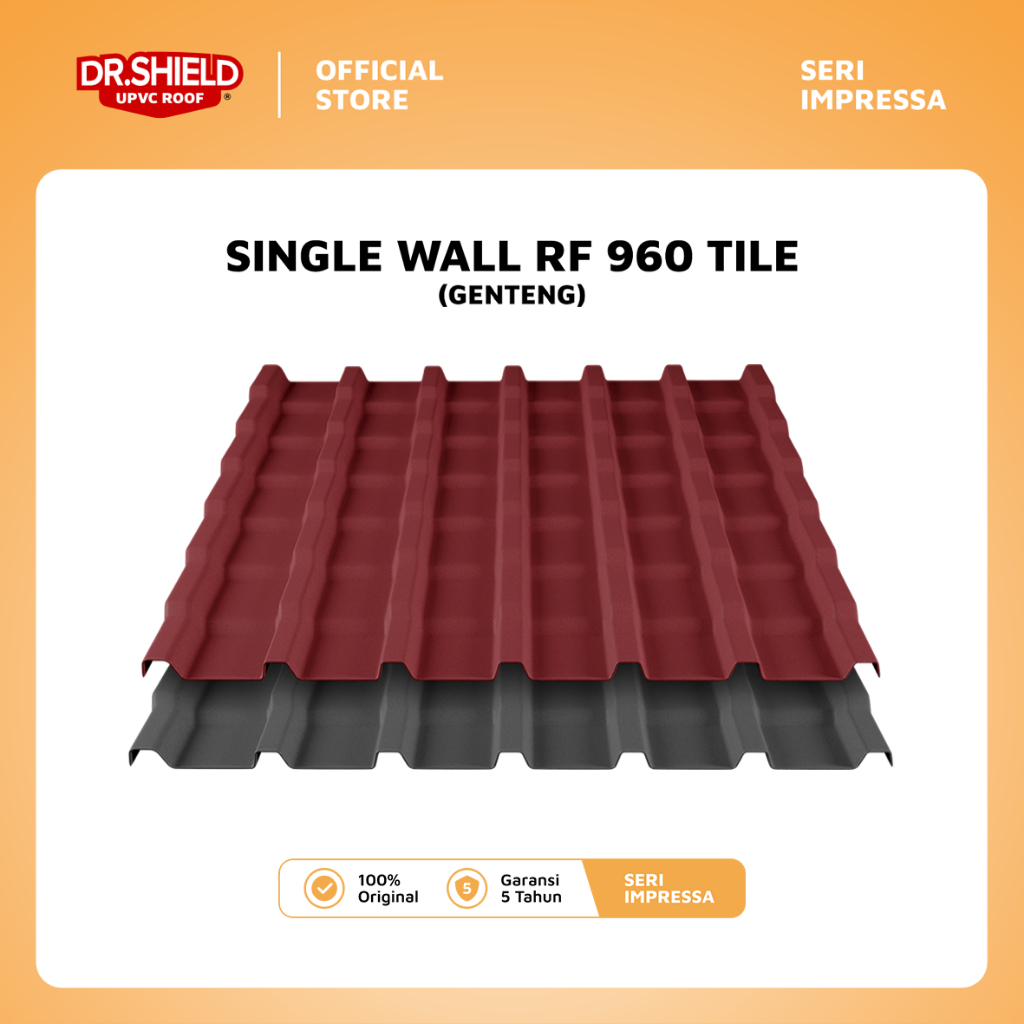 Jual DR.SHIELD - Single Wall RF 960 Tile ASA (Genteng) | Shopee Indonesia