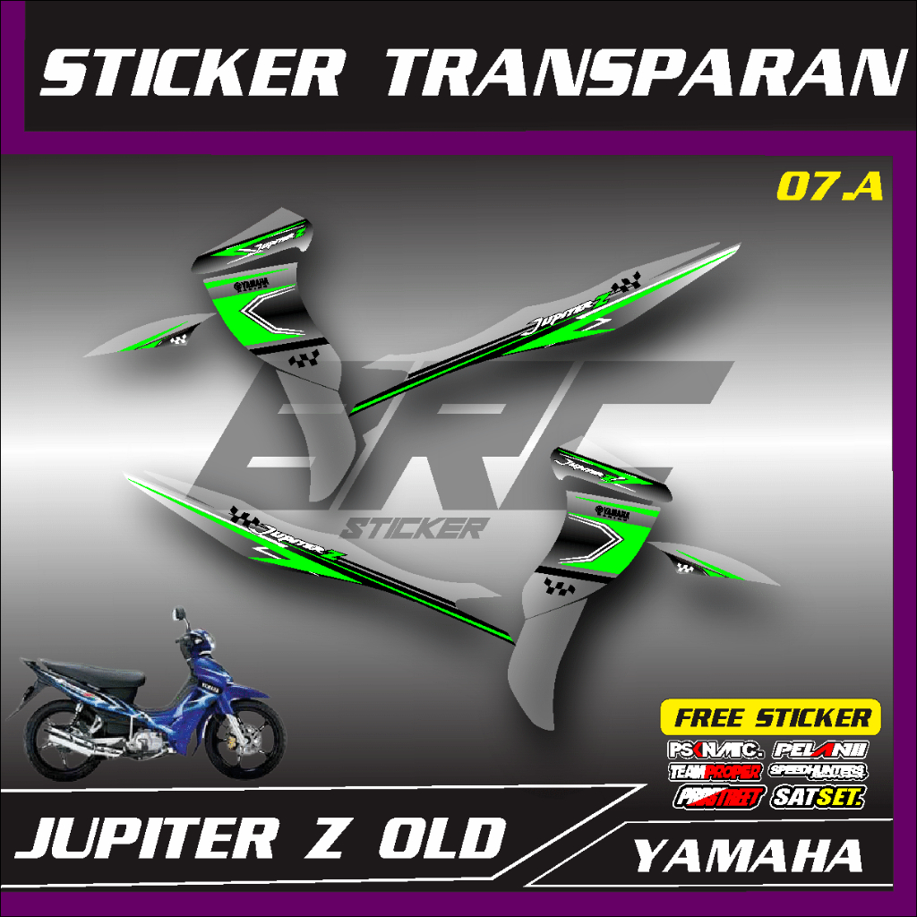 Jual STICKER STRIPING TRANSPARAN JUPITER Z OLD BURHAN VARIAN WARNA ...