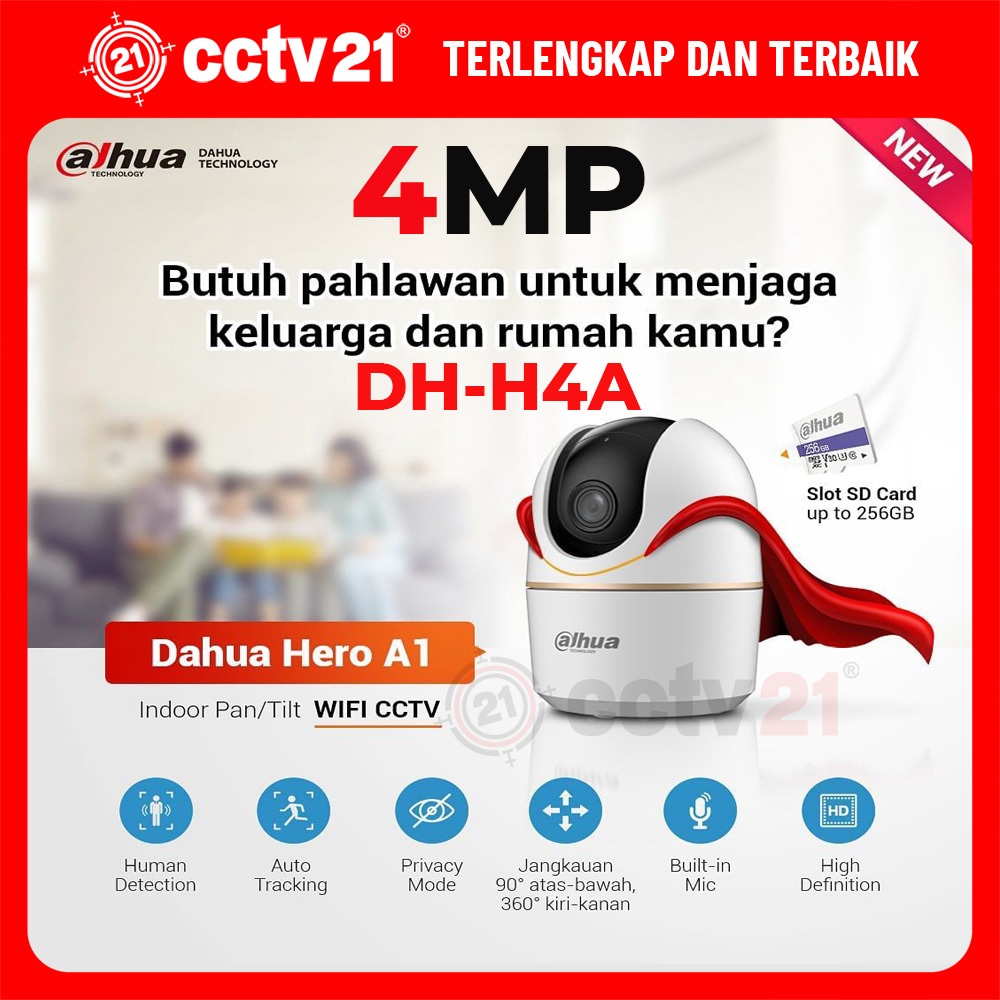 Jual DAHUA Hero A1 DH-H4A 4MP cctv Wifi IP Camera Garansi Resmi 3Th Harga Lagi Promo cctv21 ...