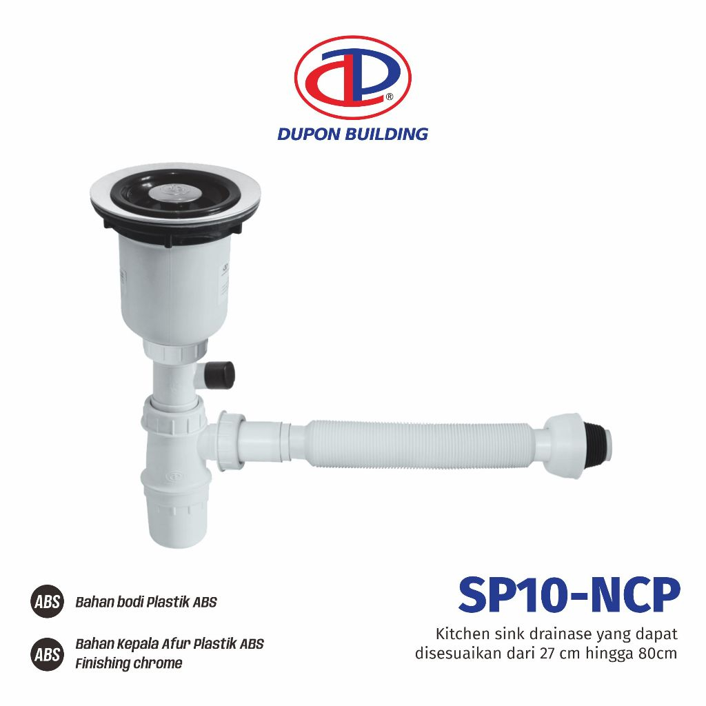 Jual DUPON Sifon Kitchen Sink Drainage Pipa Pembuangan Cuci Piring SP10 ...