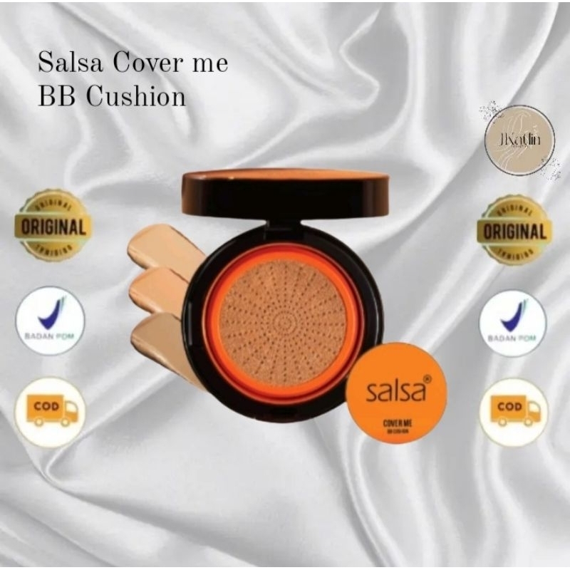 Jual Salsa Cover me BB Cushion, Semi matte with Red Algae Niacinamide ...