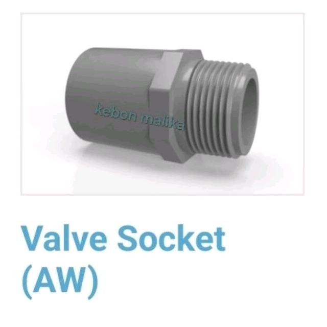 Jual Fitting sok drat luar valve socket Rucika Power AW | Shopee Indonesia