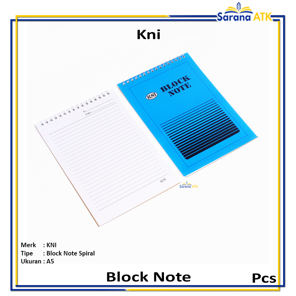 Jual KNI - Block Note A5 Buku Seminar - Pcs | Shopee Indonesia