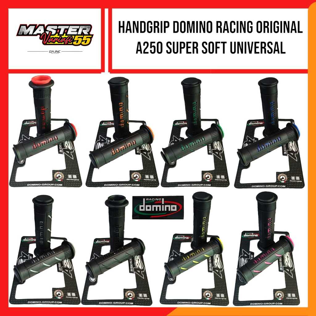 Jual HANDGRIP GRIP DOMINO RACING ORIGINAL A250 SUPERSOFT UNIVERSAL PNP ...