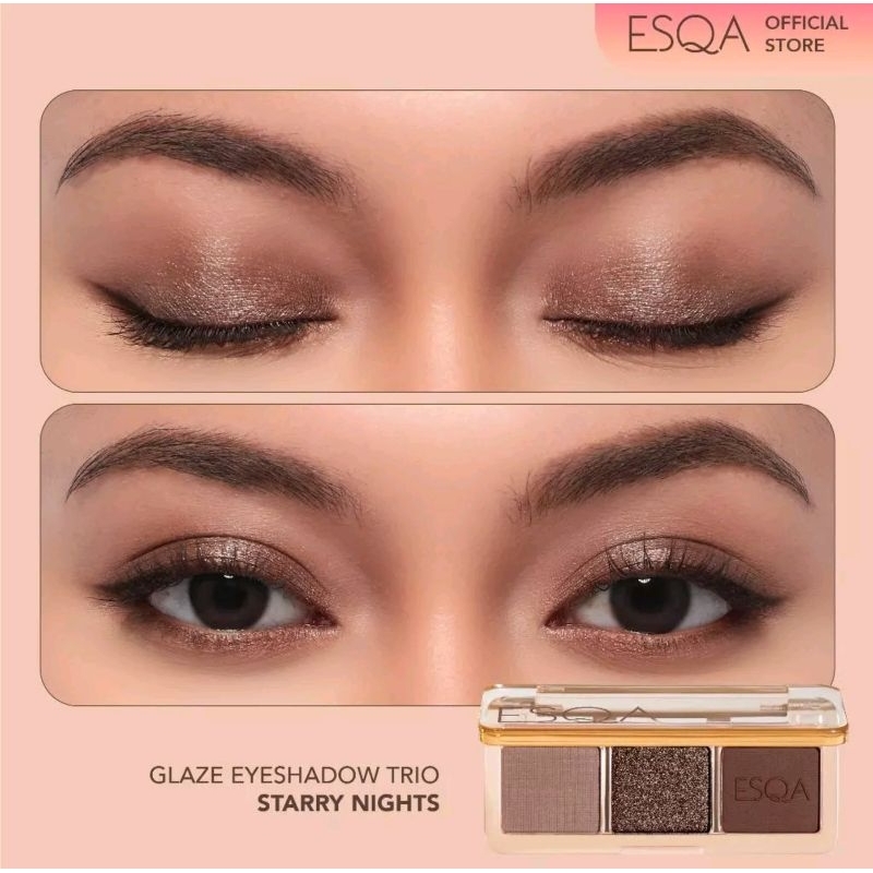Jual ESQA Glaze Eyeshadow Trio Palatte | Shopee Indonesia