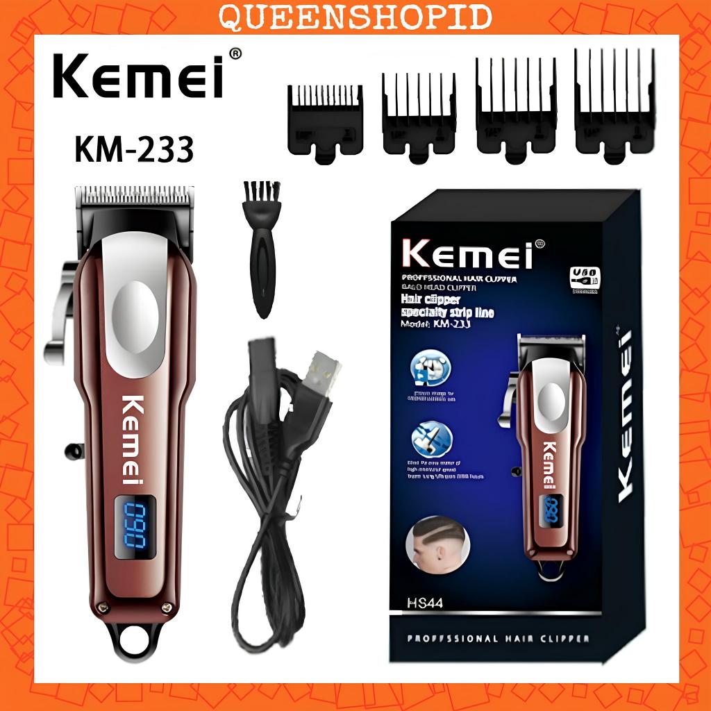 Jual Kemei KM 233 Hair Clipper Cordless Alat Mesin Cukur Rambut Kumis Dan Jenggot | Shopee Indonesia