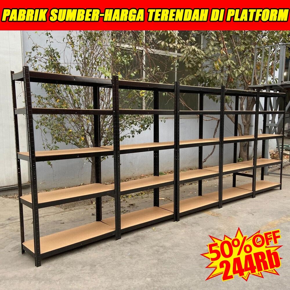 Jual Sakula Rak Besi Siku 5 susun Rak gudang Serbaguna Rak Aquarium ...